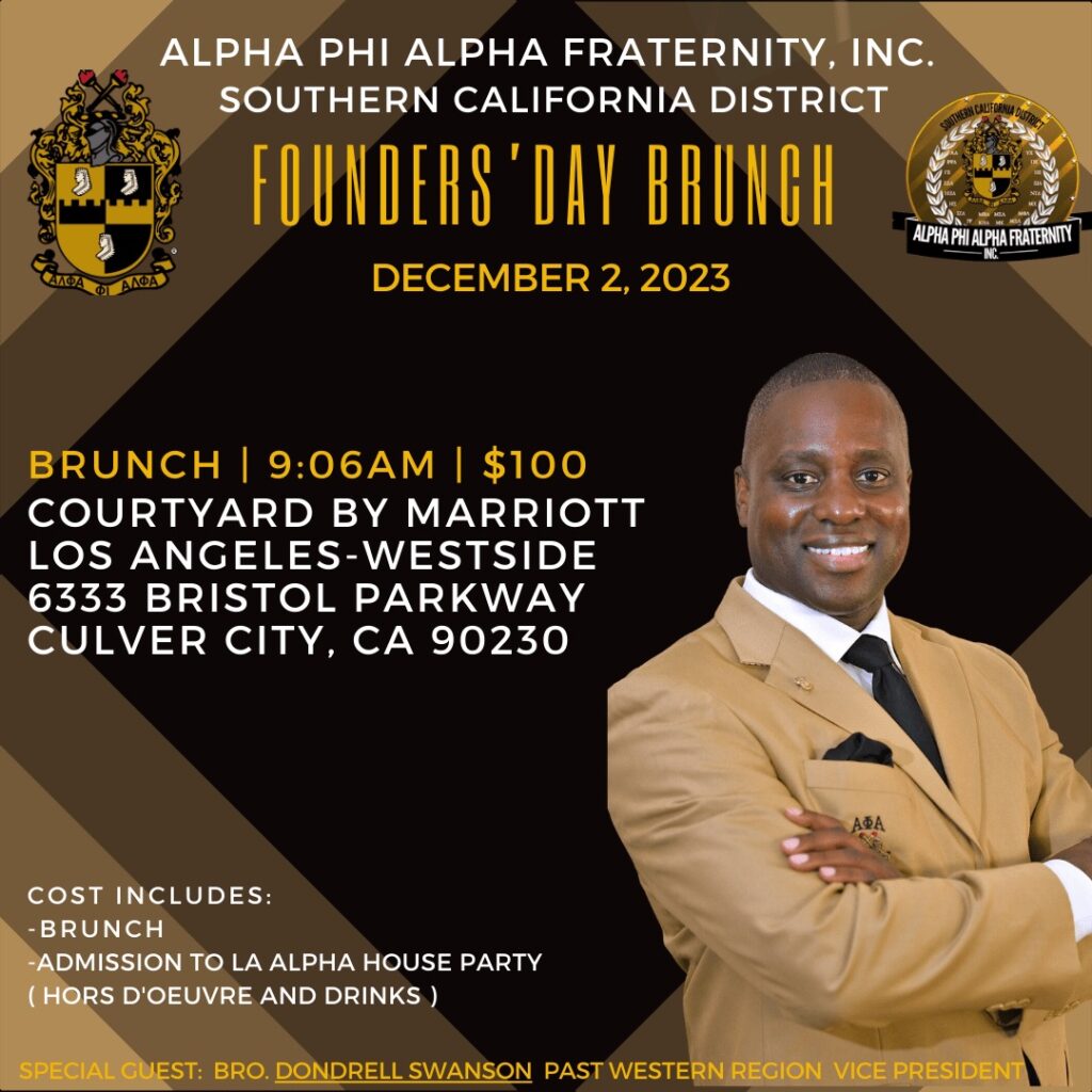 Founders’ Day Brunch and After Party - Baldwin Hills Alphas